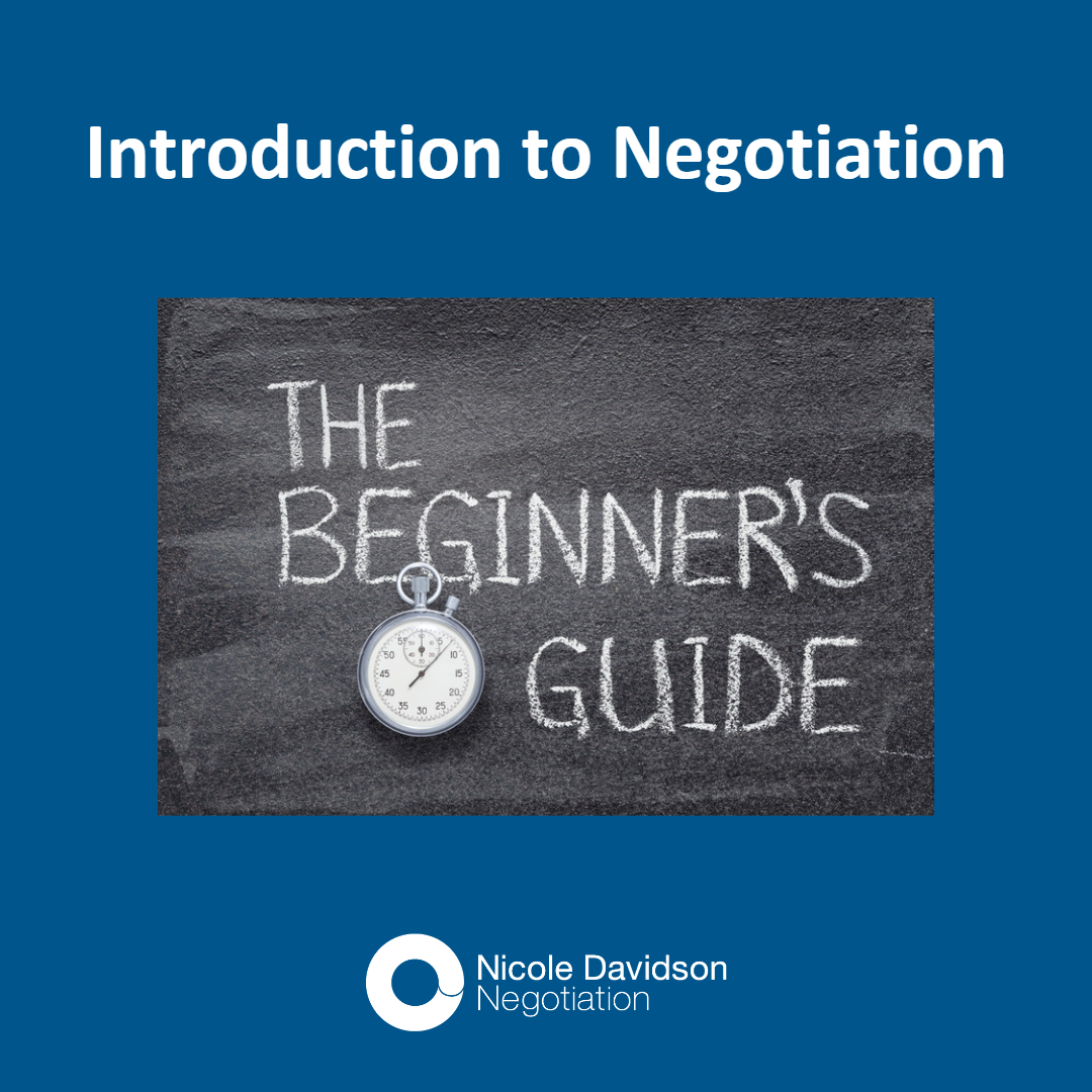Introduction to Negotiation | Nicole Davidson